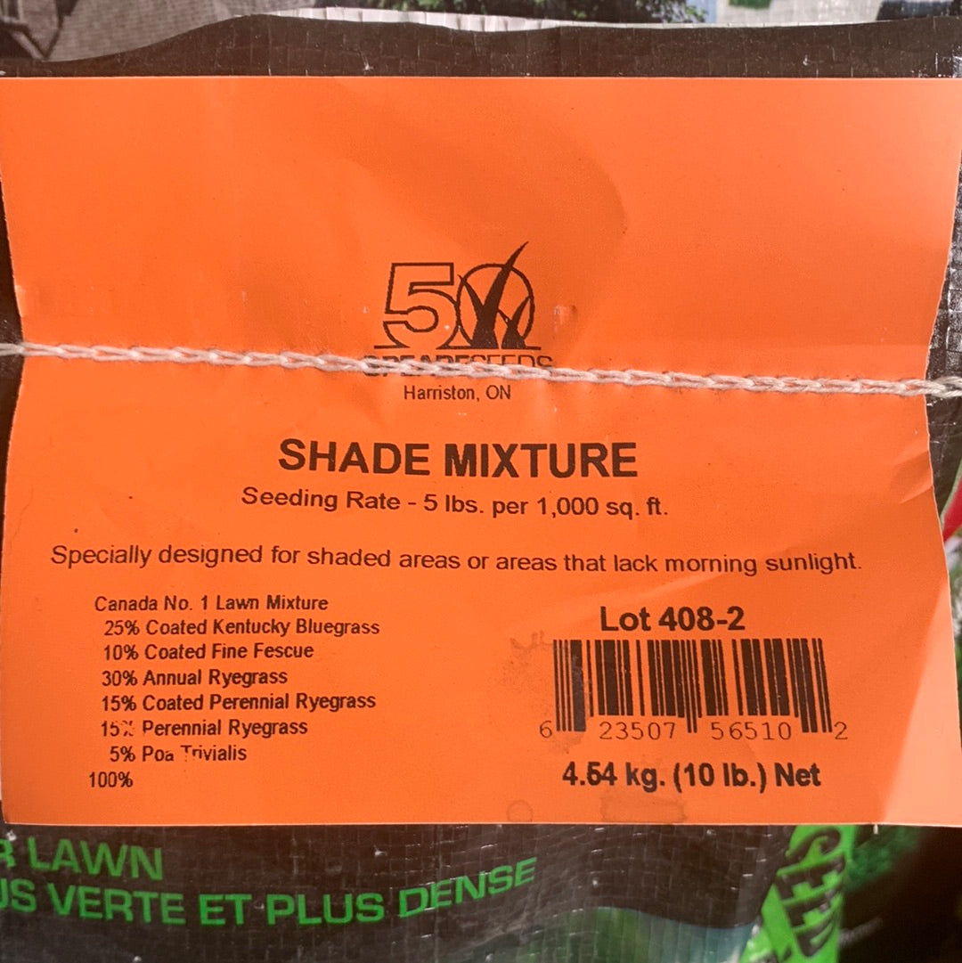Shade Grass Seed Mixture 10lb Laportes Nursery And Greenhouses Inc
