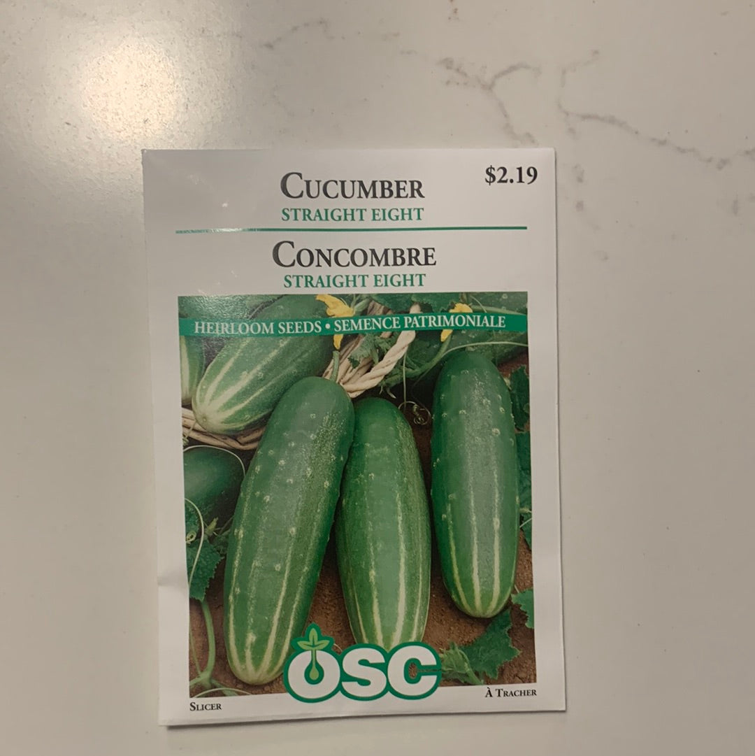 Cucumber Seed Packets - Straight Eight – Laporte's Nursery ...
