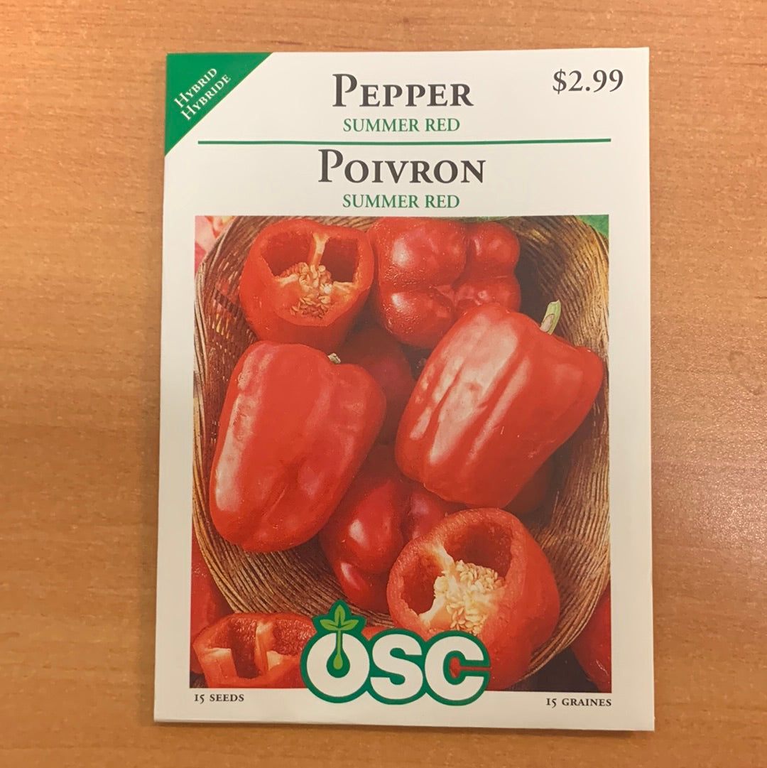Pepper Seed Packets - Summer Red – Laporte's Nursery & Greenhouses Inc.