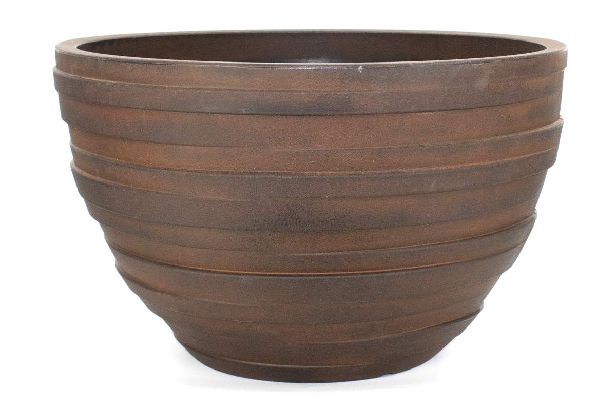 Roto plastic pot stacked rust 24″ – Laporte's Nursery & Greenhouses Inc.