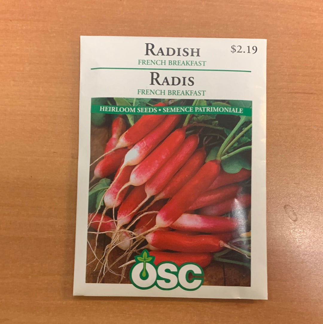 Radish Seed Packets - French Breakfast – Laporte's Nursery ...