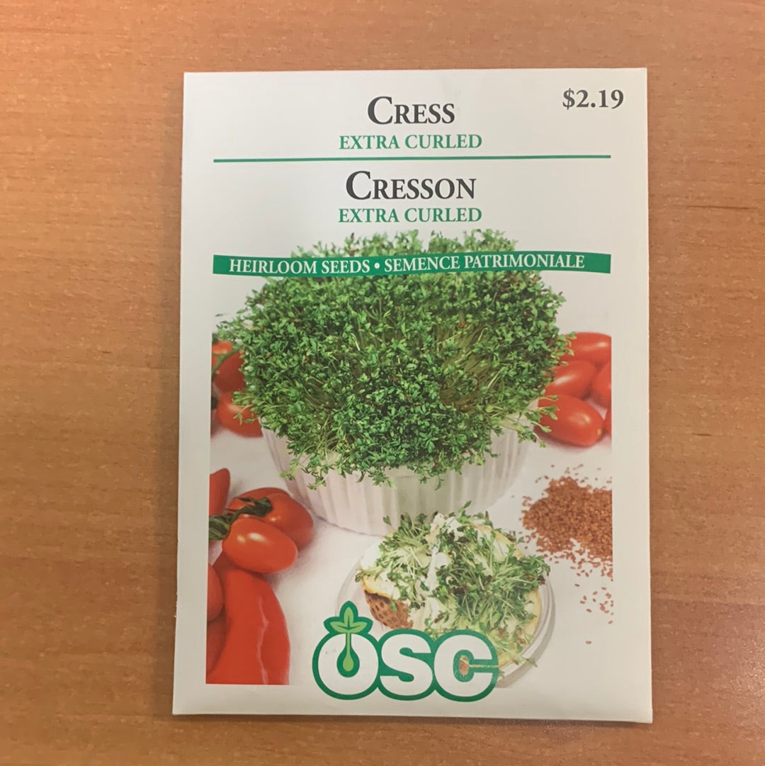 Cress Seed Packets - Extra Curled (Peppercress) – Laporte's Nursery ...