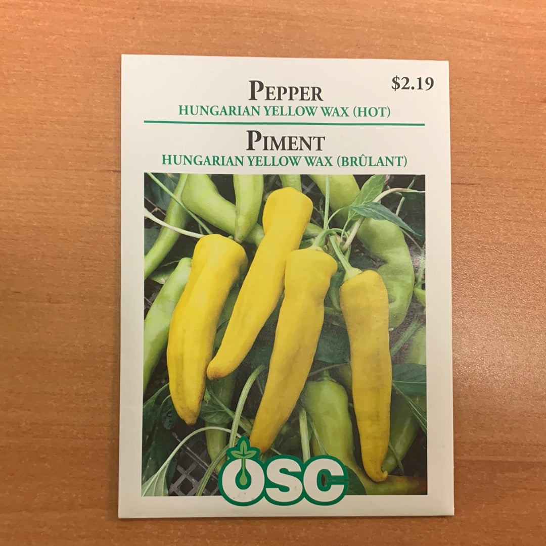 Pepper Seed Packets - Hungarian Yellow Wax (Hot) – Laporte's Nursery ...