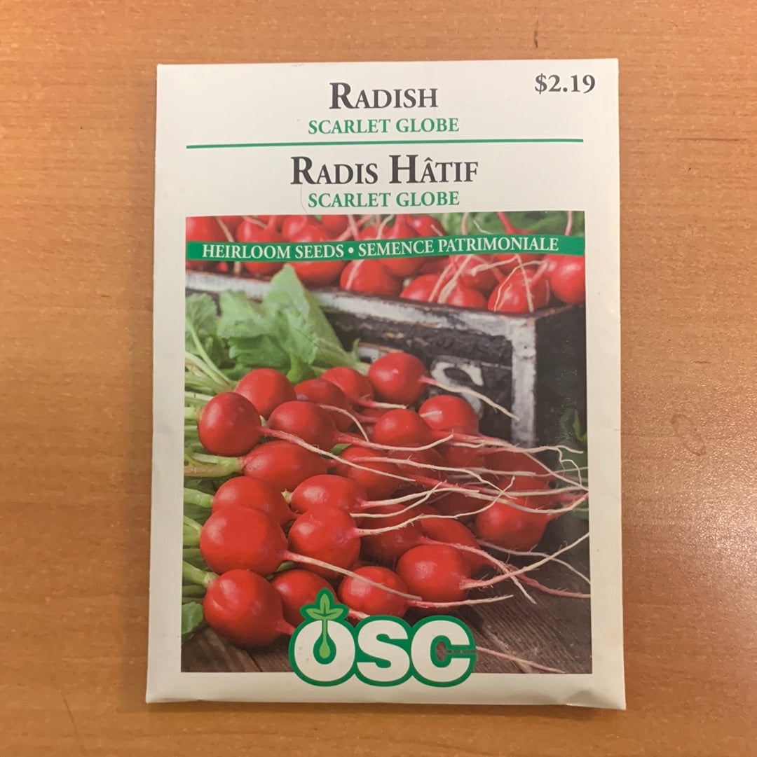 Radish Seed Packets - Scarlet Globe – Laporte's Nursery & Greenhouses Inc.