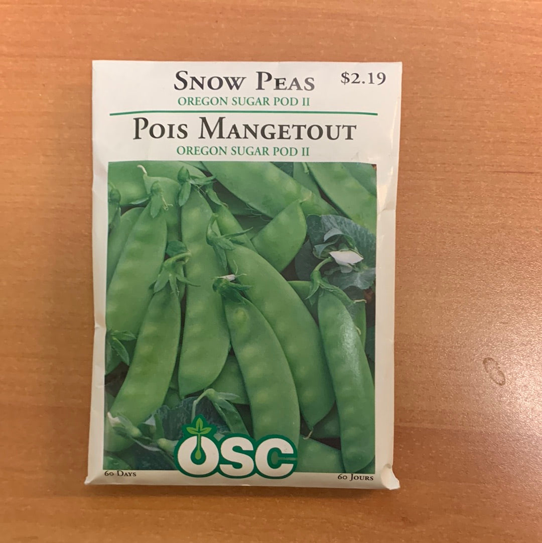 Snow Peas Seed Packets - Oregon Sugar Pod II – Laporte's Nursery ...