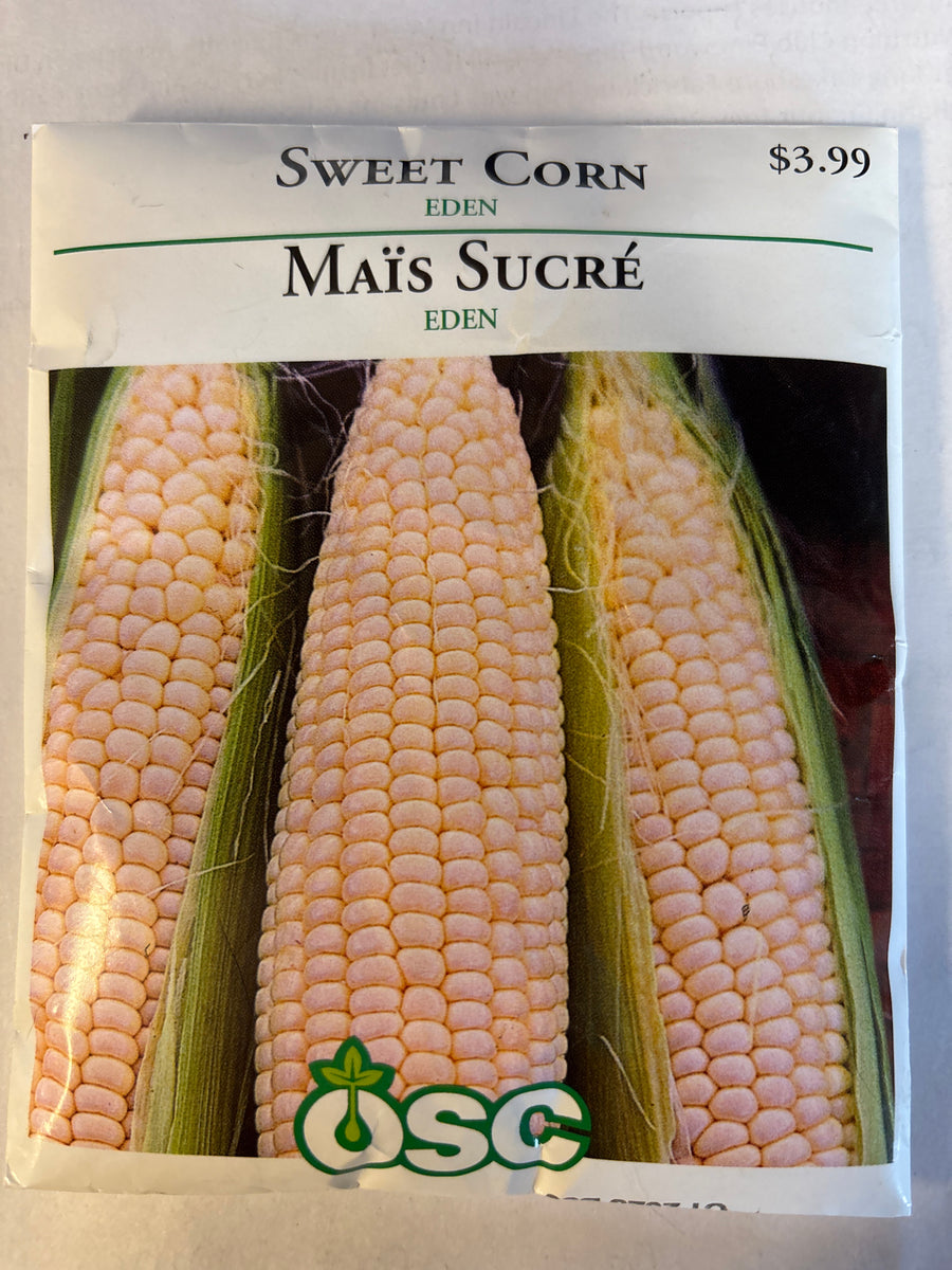 Sweet Corn Seed Packets - Eden – Laporte's Nursery & Greenhouses Inc.