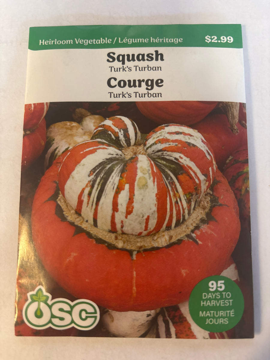 Squash Seed Packets - Turk's Turban – Laporte's Nursery & Greenhouses Inc.