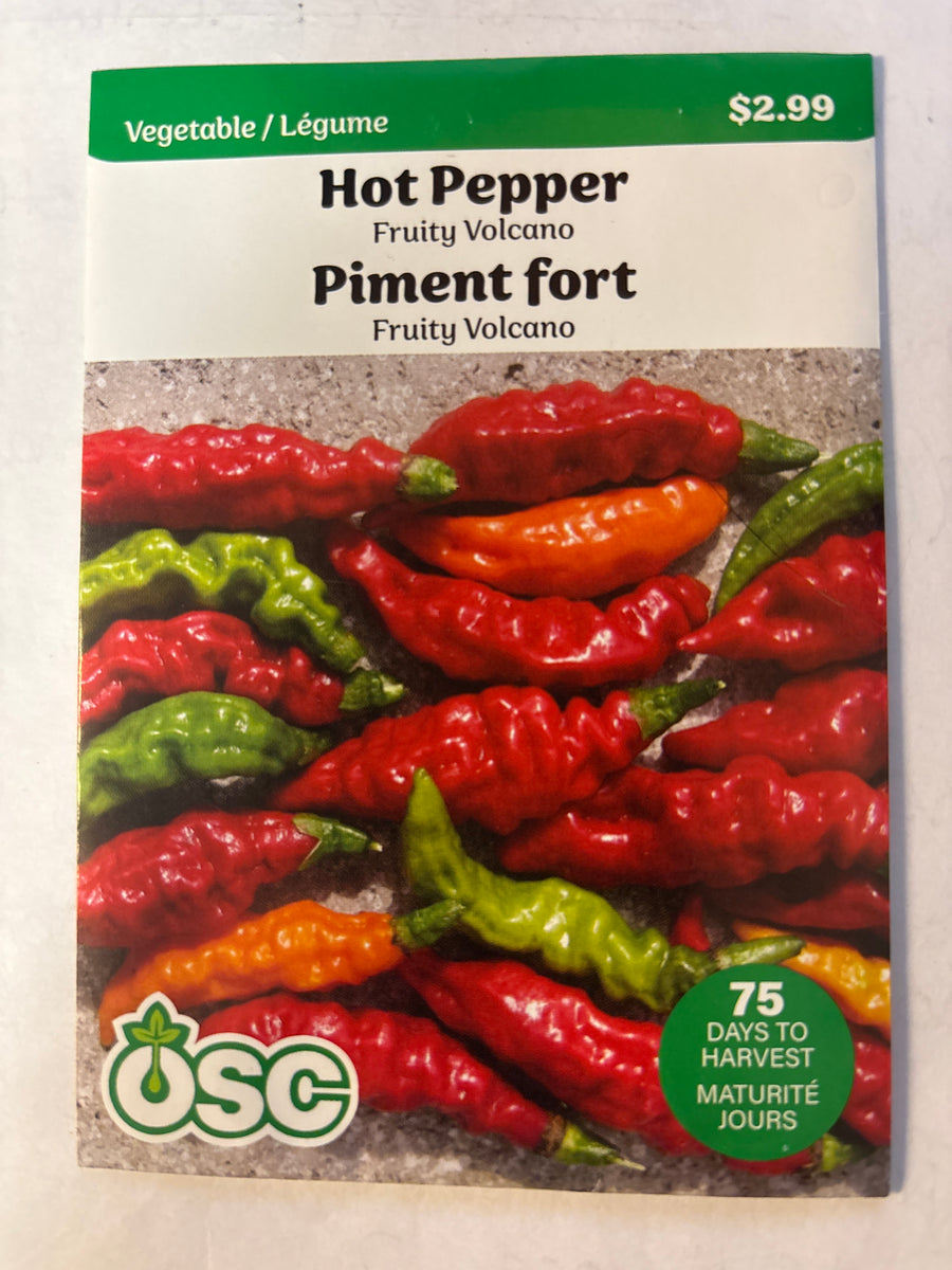 Hot Pepper Seed Packets - Fruity Volcano – Laporte's Nursery ...